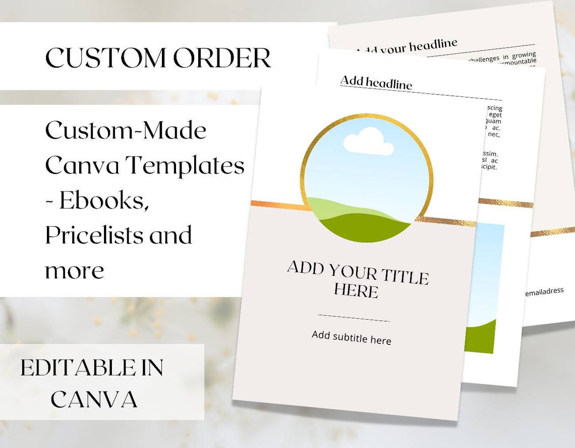 Canva Booklet Template Canva Leaflet Booklet Pdf Leaflet - Etsy Hong Kong