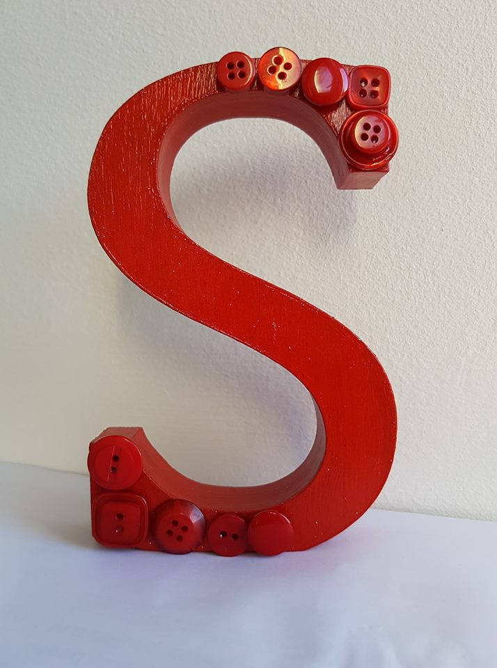 Hand Painted Wooden Letter - Etsy