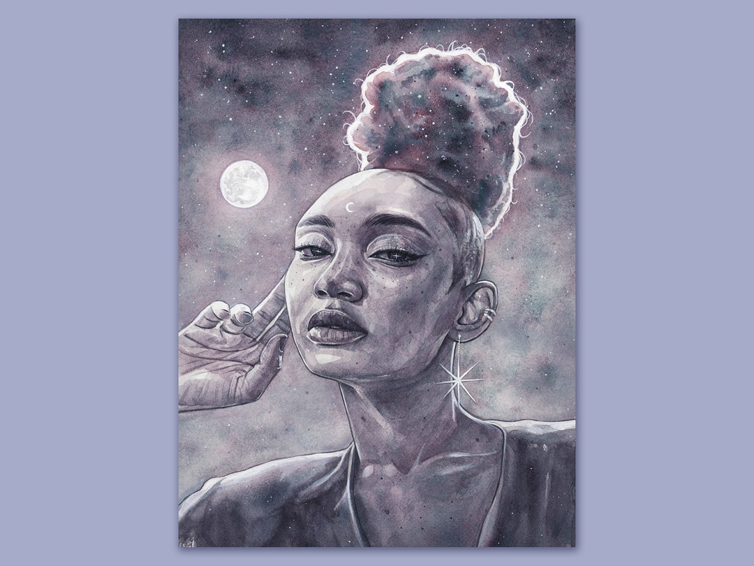 Moonglow - Fine Art Print, Moon Art Print, Moon Aesthetic, Moon ...