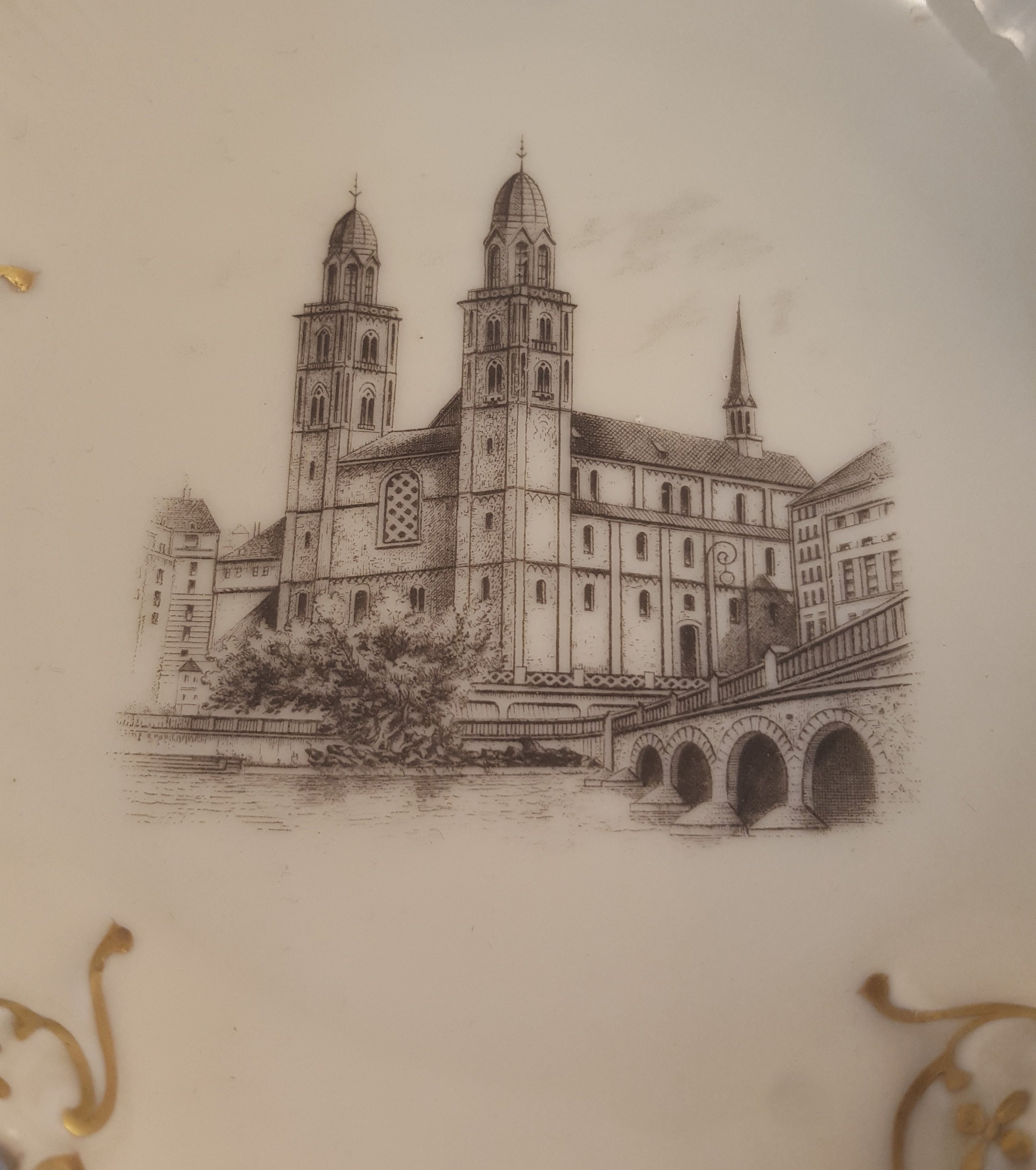 Vintage Rosenthal Porcelain Bowl Moliere Model W/ Zurich Landscape ...