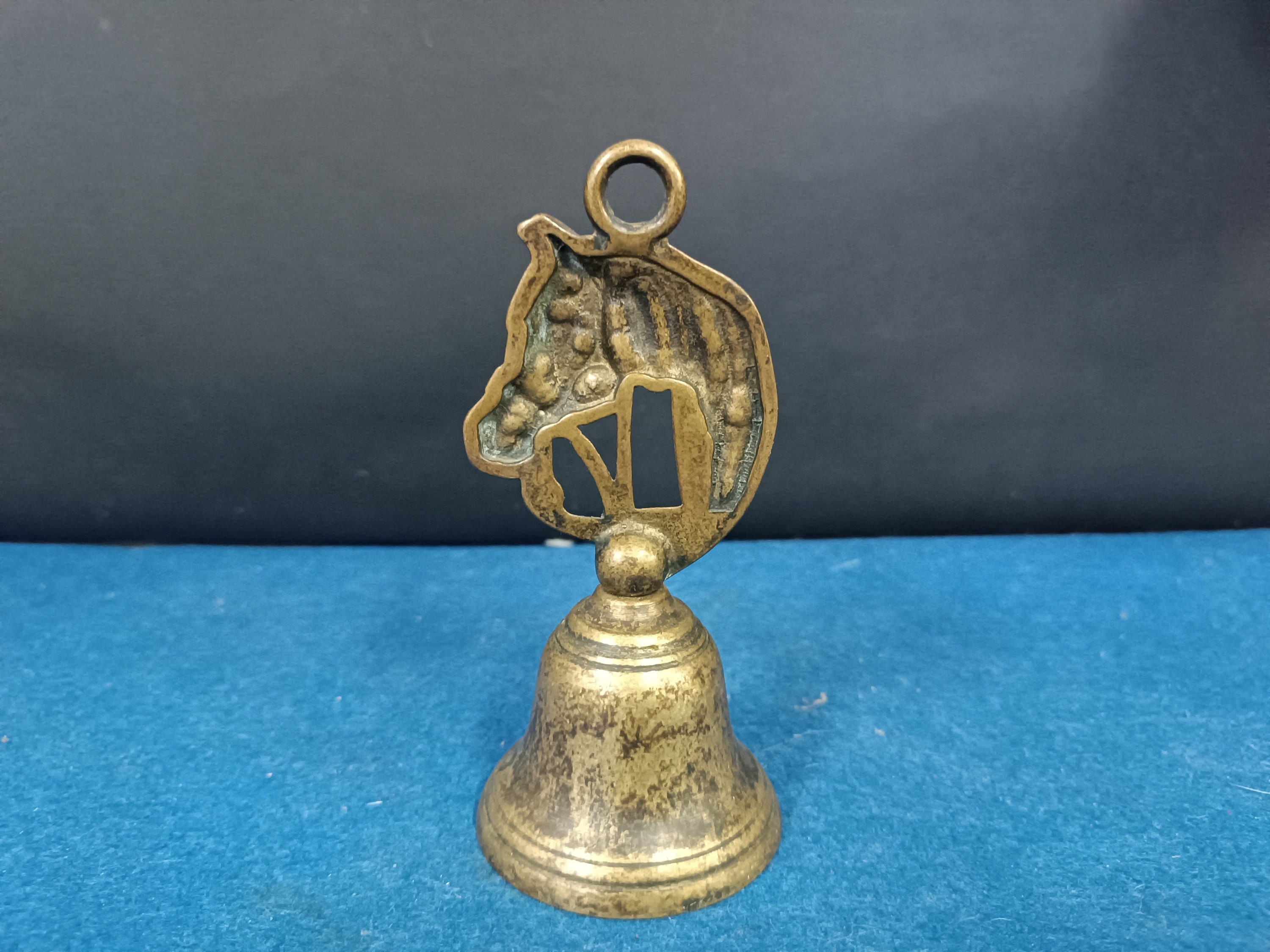 Antique Brass Horse Head Hand Bell - Etsy