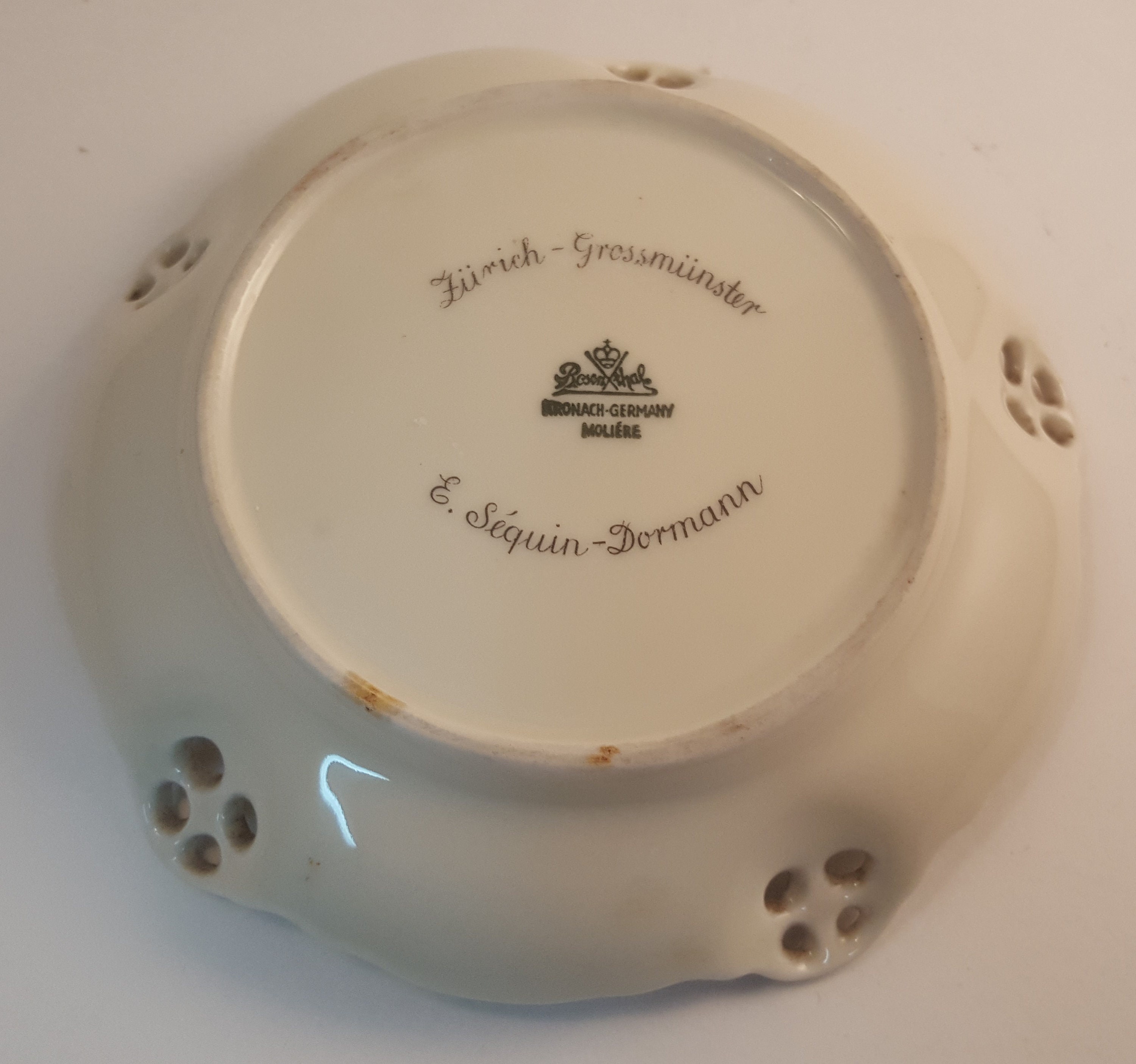 Vintage Rosenthal Porcelain Bowl Moliere Model W/ Zurich Landscape ...