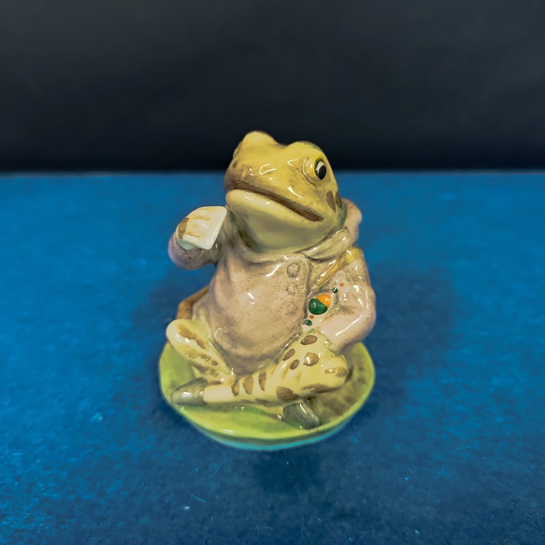 Vintage Ceramic Figure Beatrix Potter's Jeremy Fisher Male Frog Made by ...