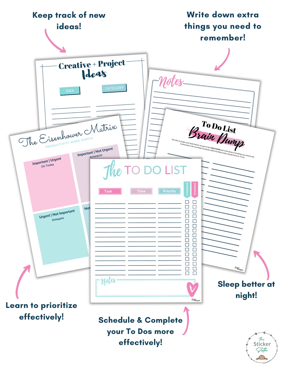 Mega To-do List Bundle | To-do List Planner Printable | To-do List ...