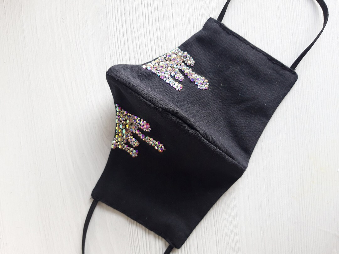 Euphoria-style Diamanté Tears Face Mask, Festival Mask for Burning Man ...