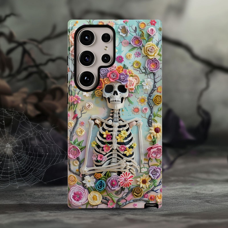 Rainbow Skull Phone Case - Etsy