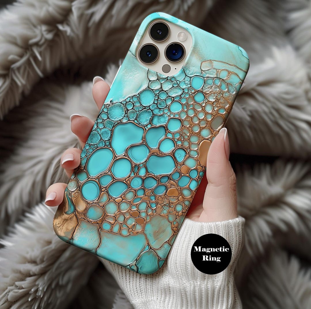 Aqua Bubble Textured Phone Case | Magsafe Compatible iPhone 15, iPhone ...