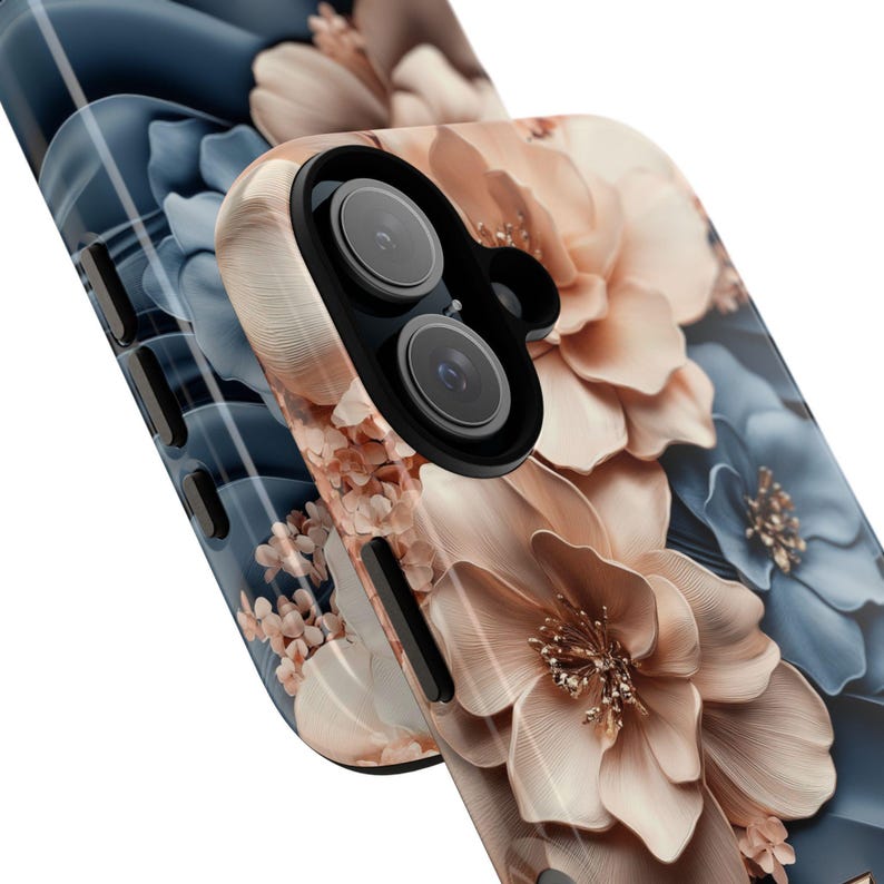 Christian Gold Cross Floral Phone Case – Elegant Faith Design for ...