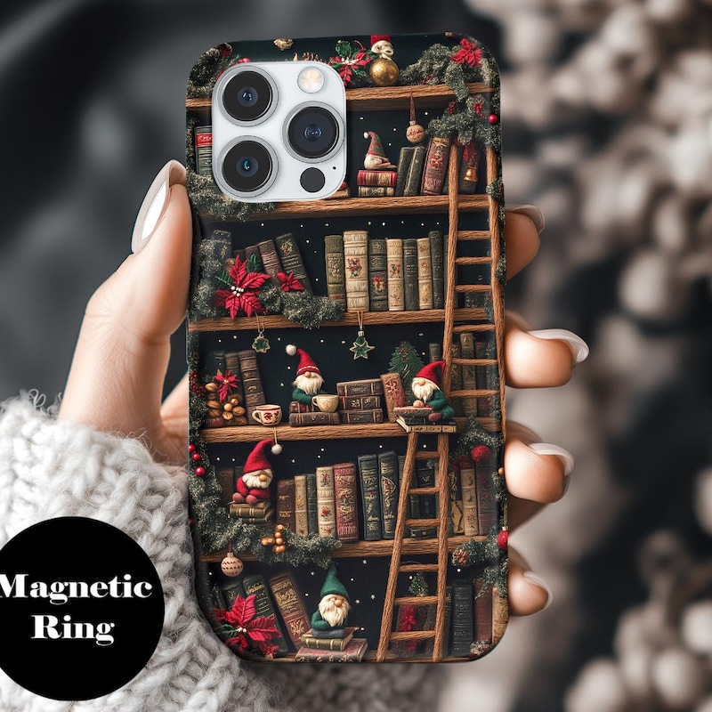 Winter Library Phone Case - Etsy