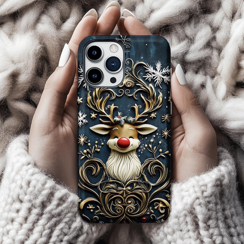 iPhone Rudolph Case - Etsy