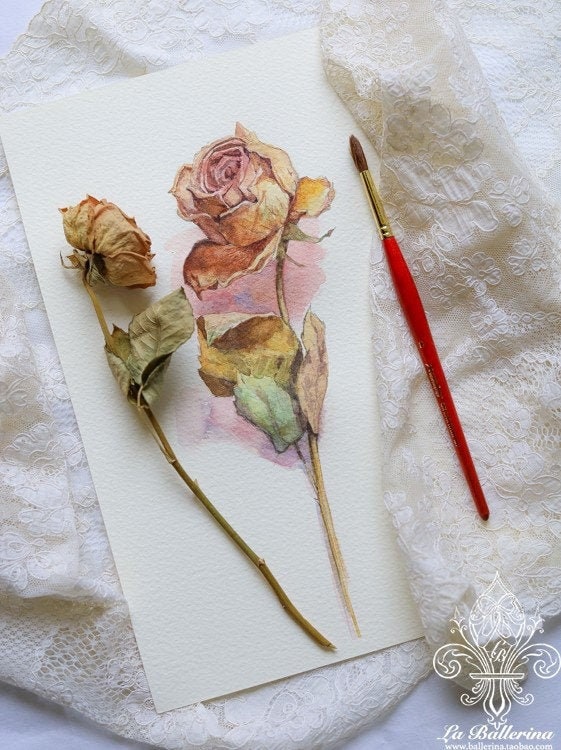 Original watercolor painting collection by artist Liu Yu Sculpture ...