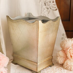 Italian Florentine Tray Wood Gold Baroque Rococo Luxury Royal Bin Trash ...