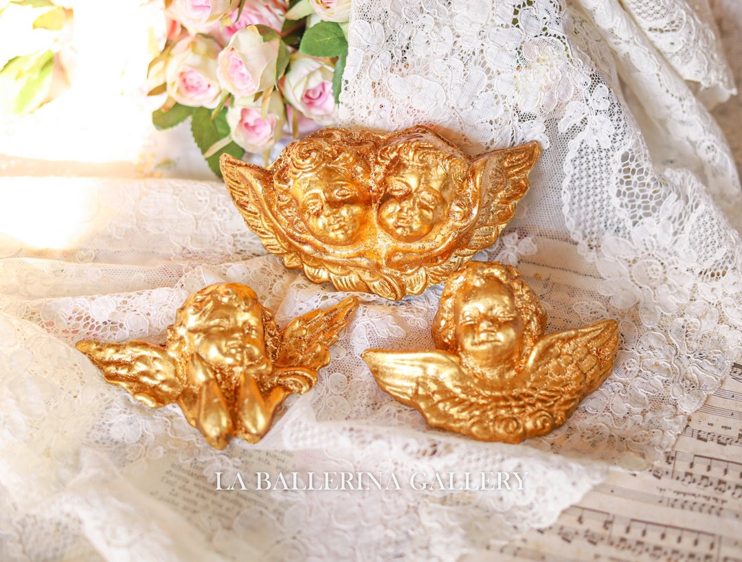 Italian Florentine Angel Wall Hanging Wood Gold Baroque Rococo - Etsy