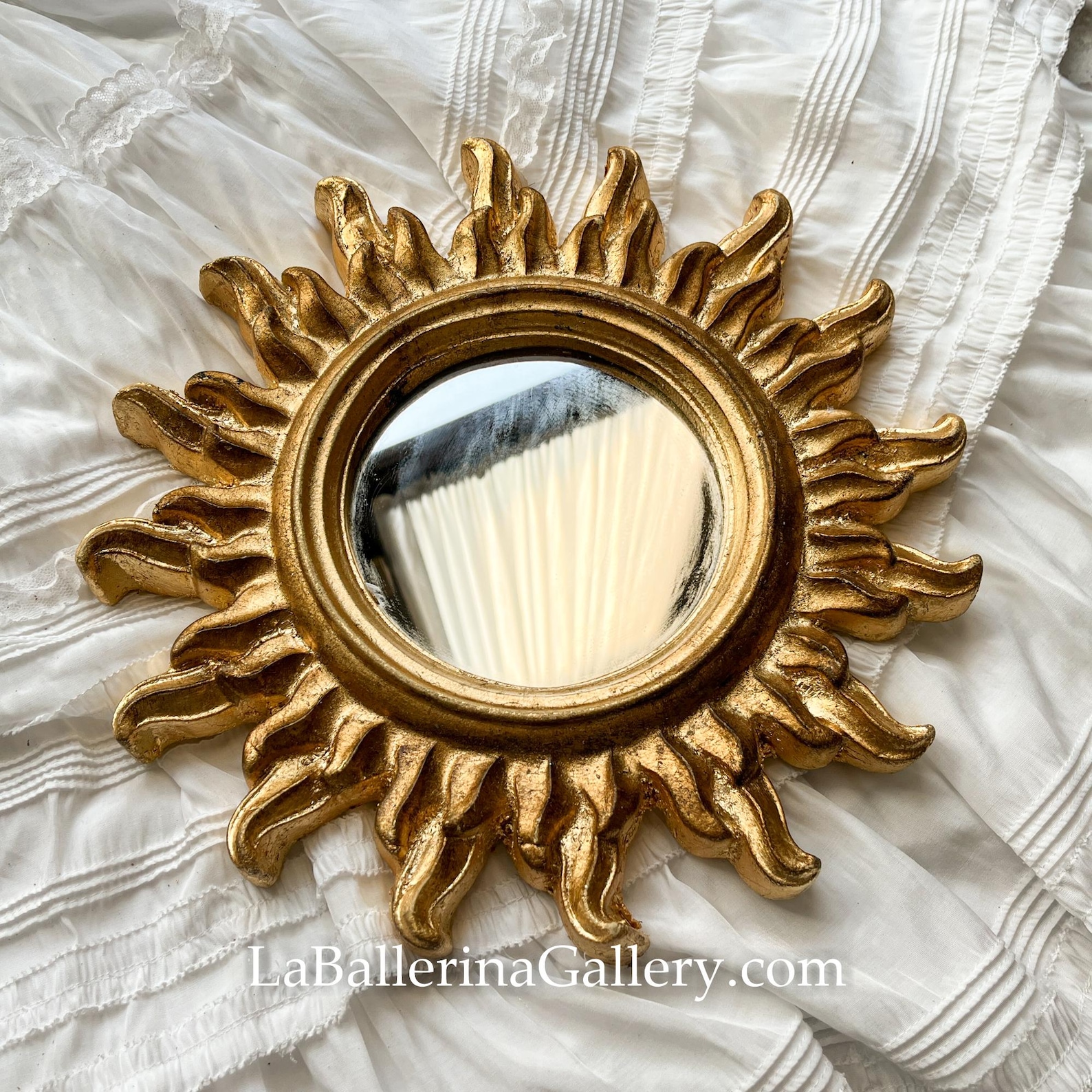 Italian Florentine Frame Mirror Wood Gold Baroque Rococo Relief ...