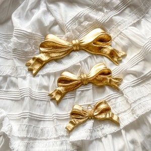 Italian Florentine Ribbon Bow Wall Hanging Wood Gold Baroque Rococo ...