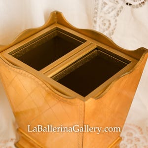 Italian Florentine Tray Wood Gold Baroque Rococo Luxury Royal Bin Trash ...