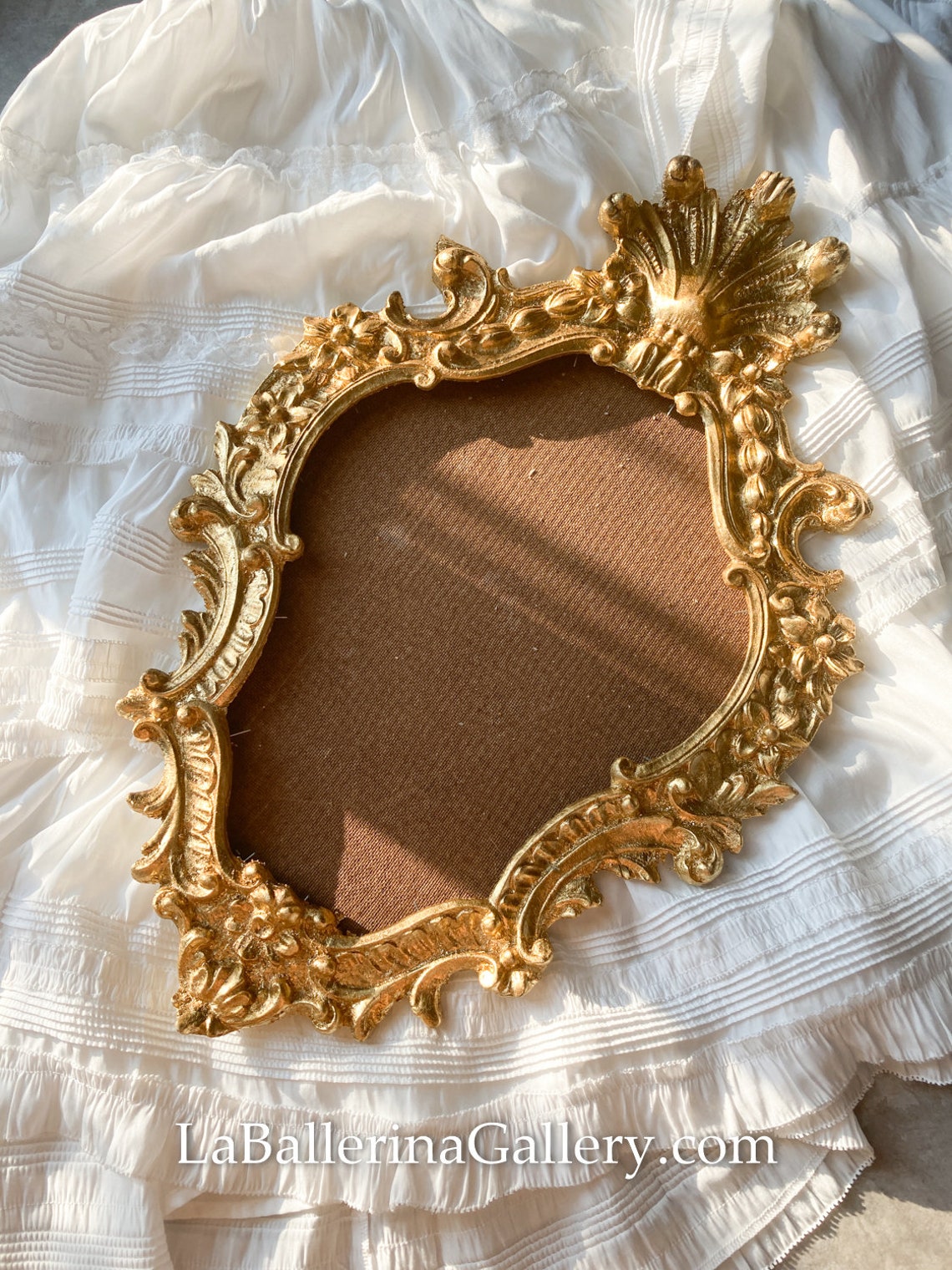 Italian Florentine Frame Wood Gold Baroque Rococo Relief Countryside ...