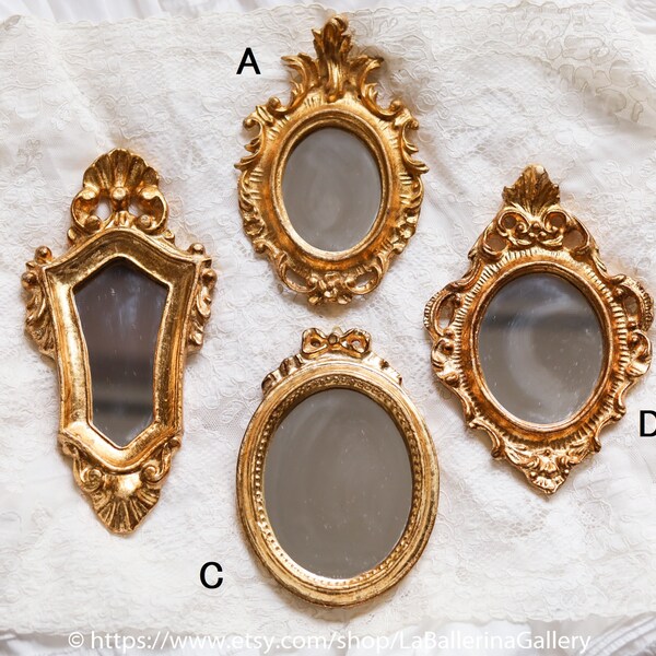 Gold Mirror Small - Etsy