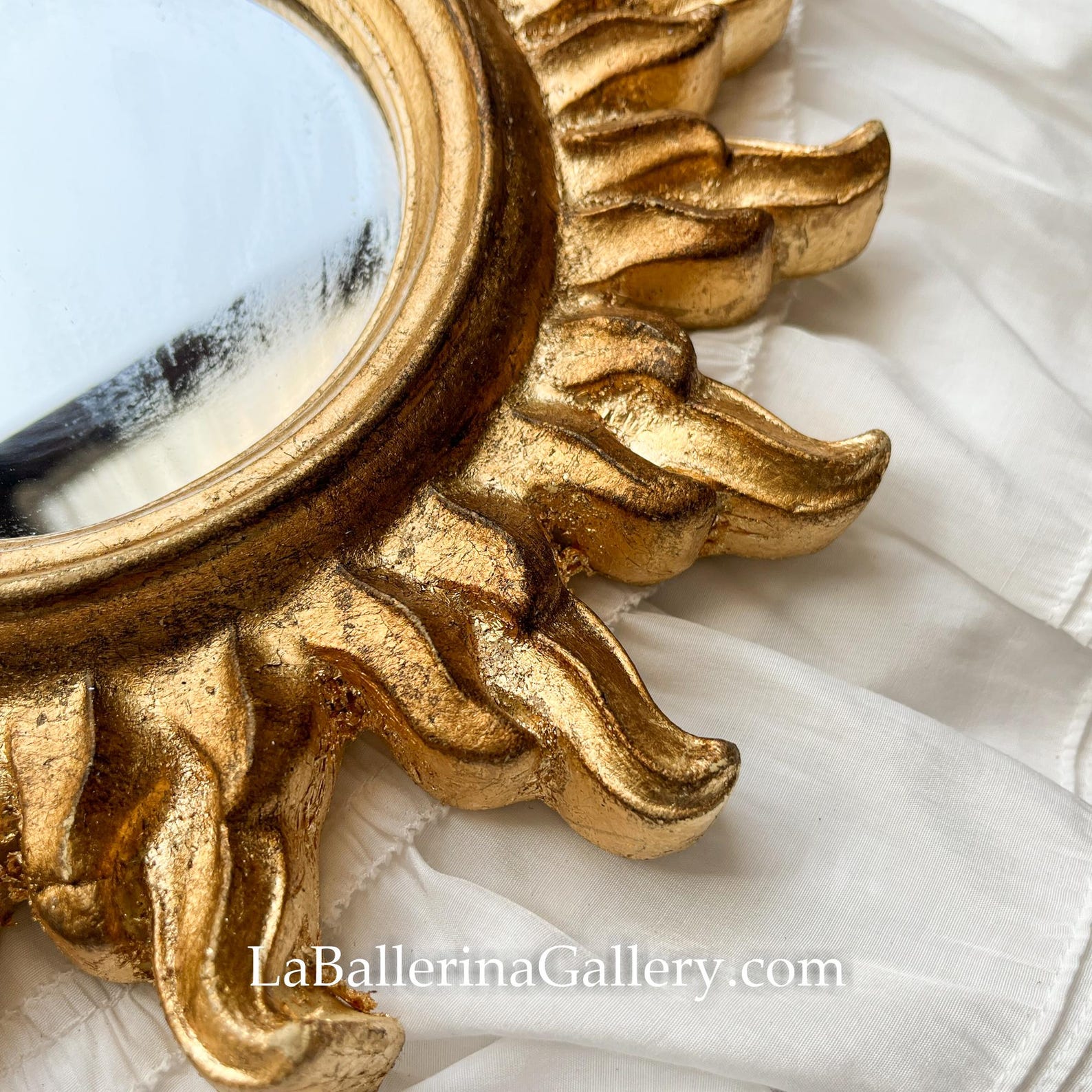 Italian Florentine Frame Mirror Wood Gold Baroque Rococo Relief ...