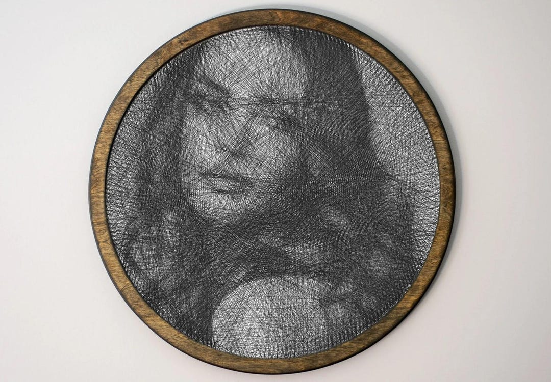 Single Portrait, READY MADE, Personalized, String Portrait, Custom ...