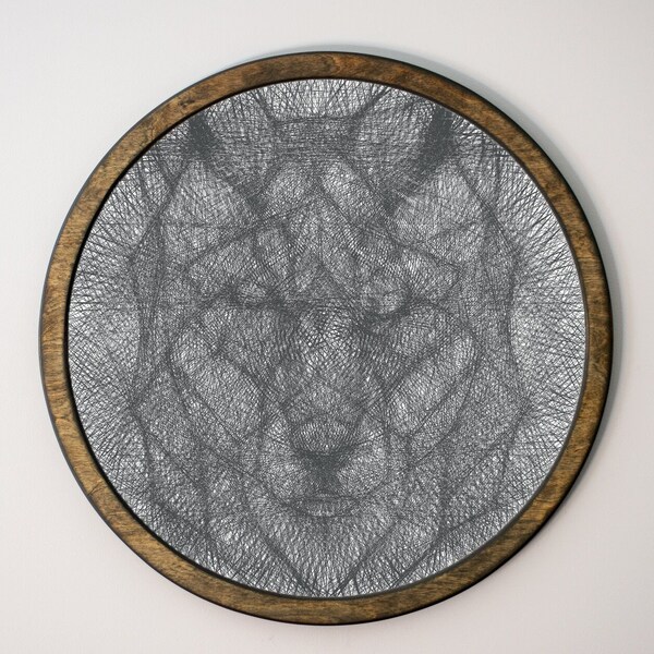 String Art Wolf - Etsy