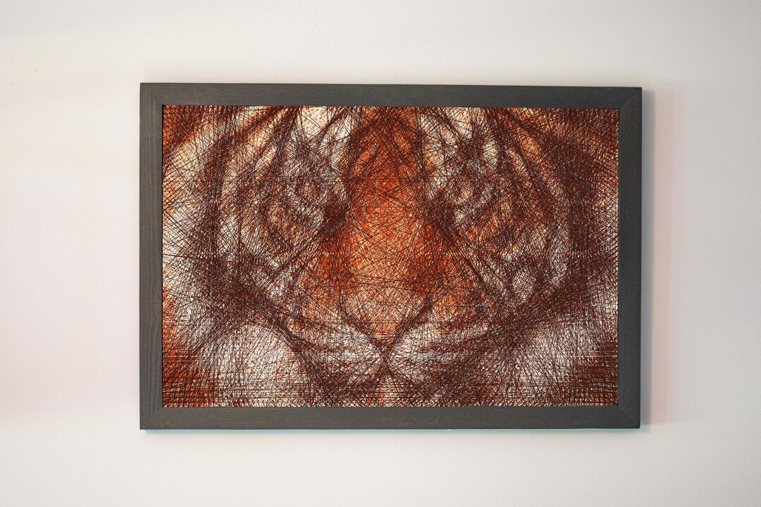 Multicolor Tiger String Art Portrait or DIY Kit - Etsy