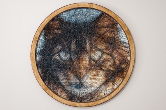 Cat String Art Portrait or DIY Kit - Etsy