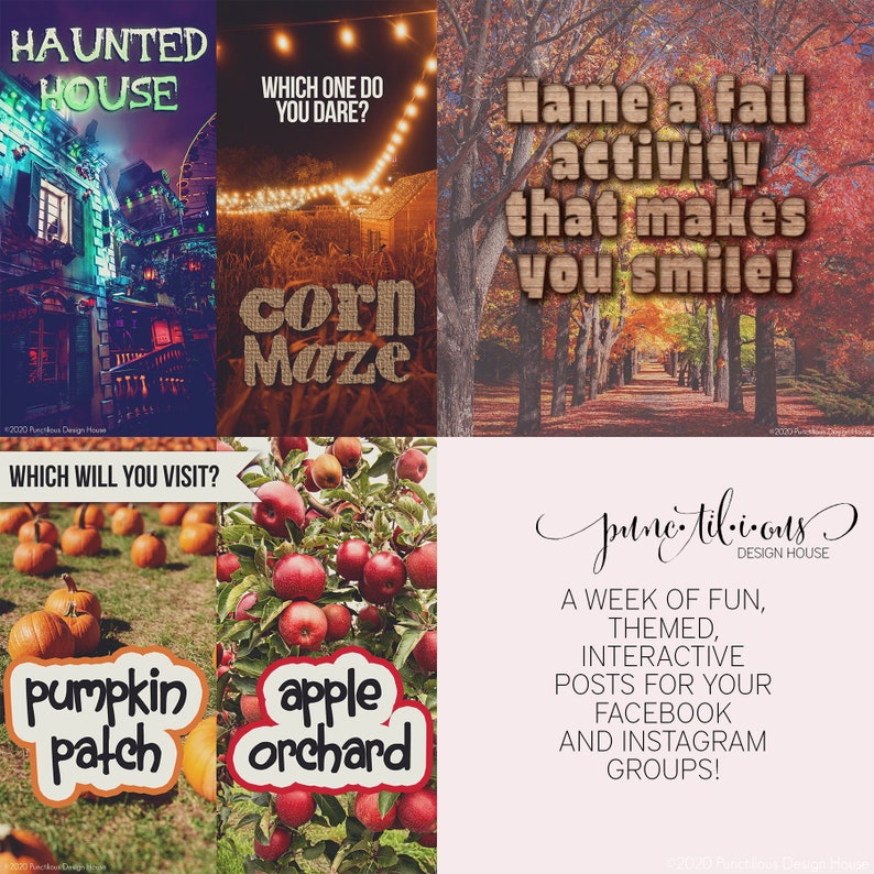 Social Media Boosters Pack: Fabulous Fall - Etsy