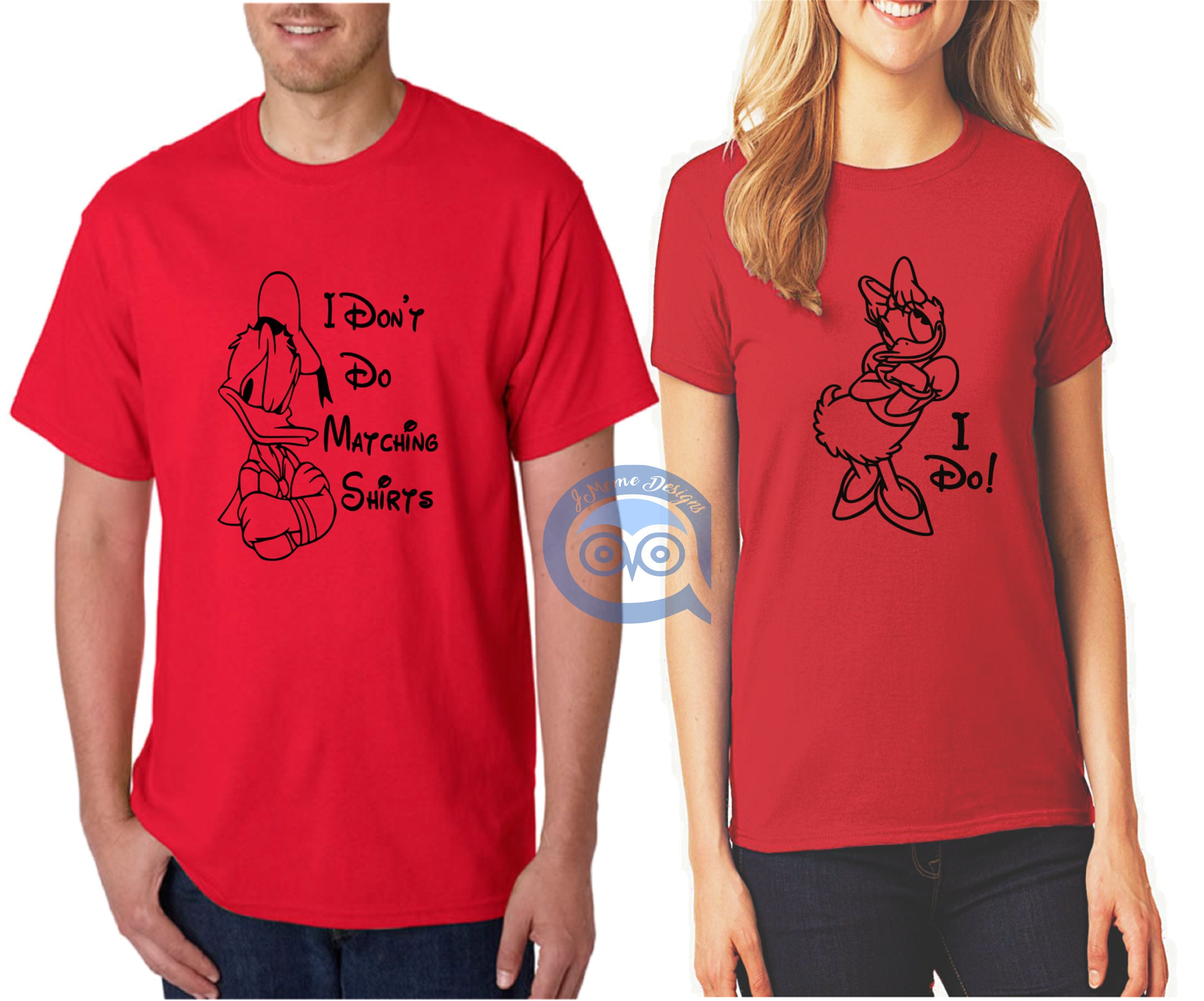 Donald and Daisy Duck Couples Matching Shirts/ I Don't Do Matching Set ...