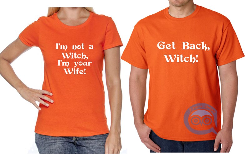 Get Back Witch/not a Witch/your Wife Set of T Shirts/fun - Etsy