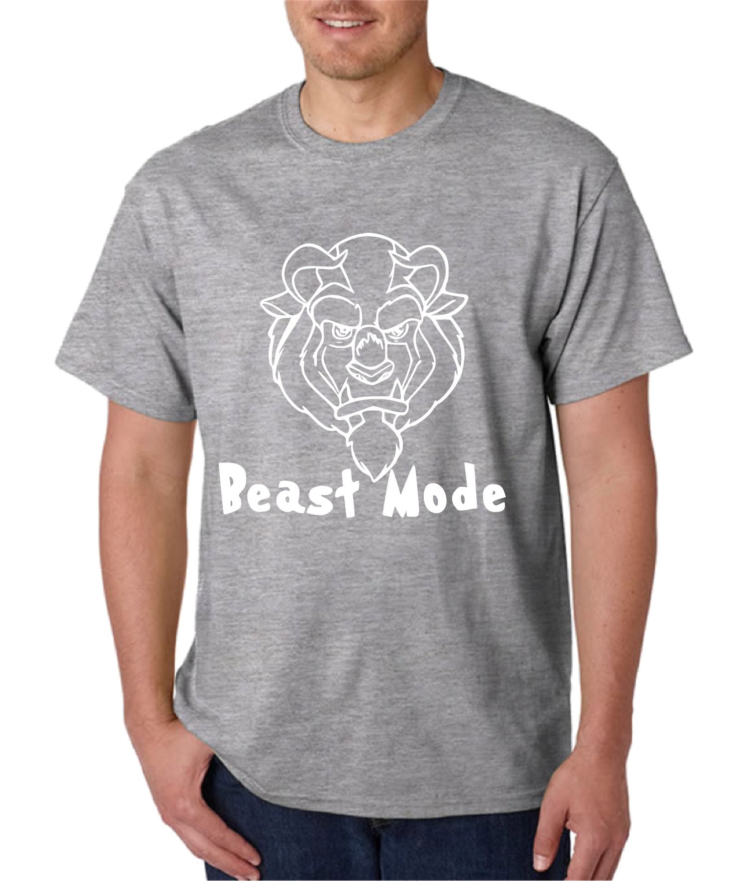 Disney Beast Mode Mens Tshirt/disney Shirt/mens Custom Tshirt/disney ...