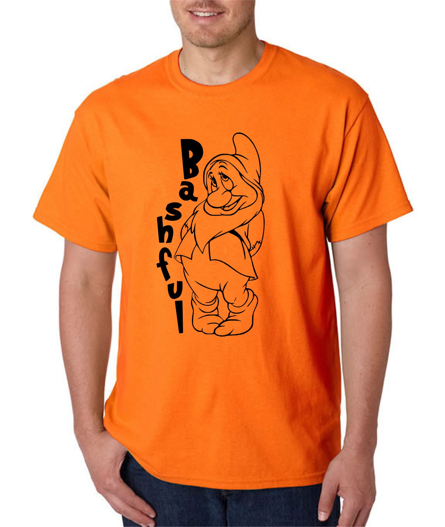 Bashful camiseta enana / camiseta de los hombres / 7 enanos / camisas ...