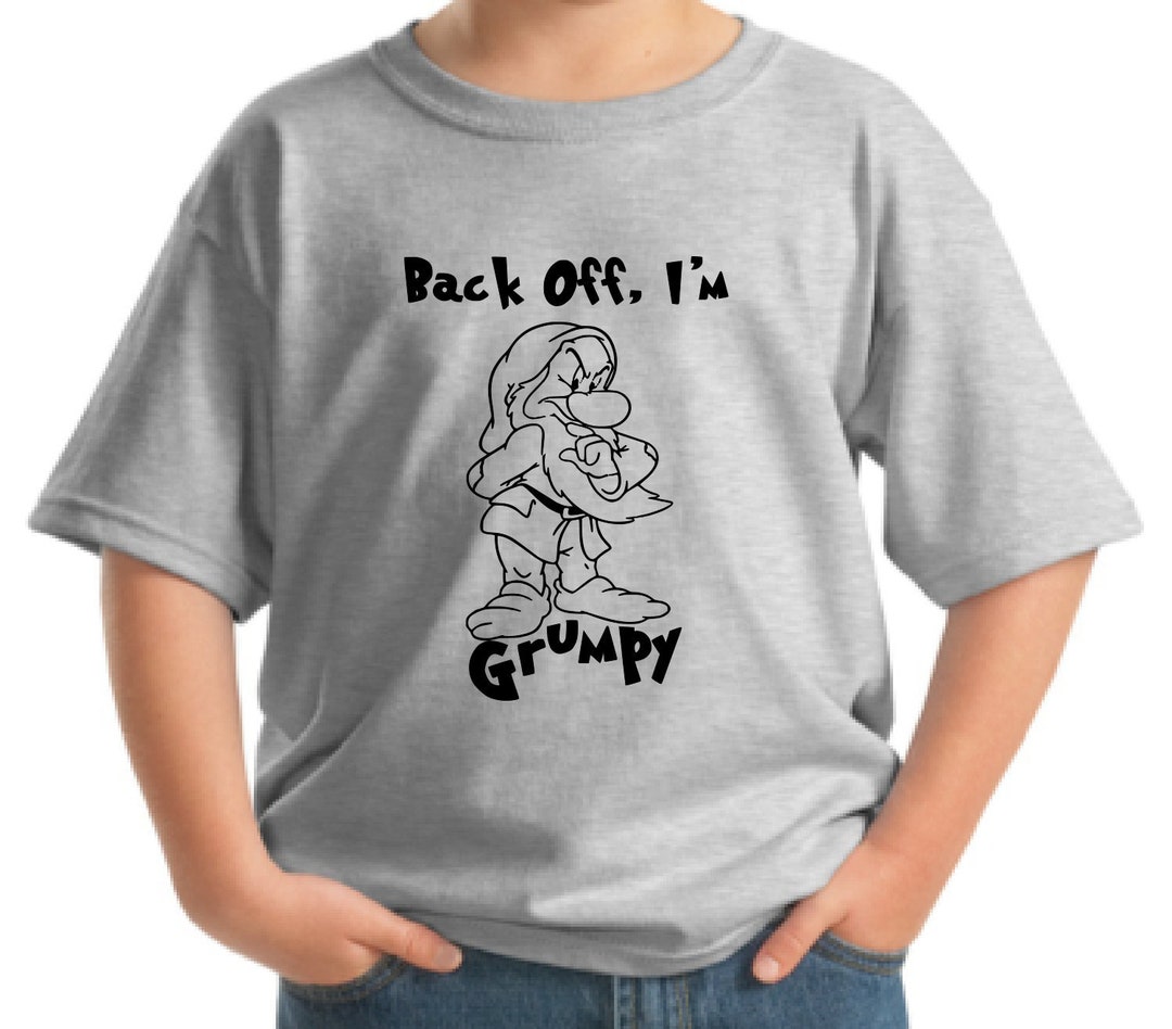 Disney Back off I'm Grumpy Tshirt/7 Dwarves/matching Disney Shirts ...