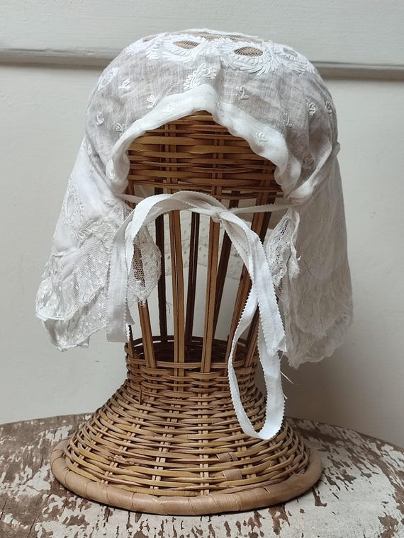 French coif, regional boudoir style bonnet, original … - Gem