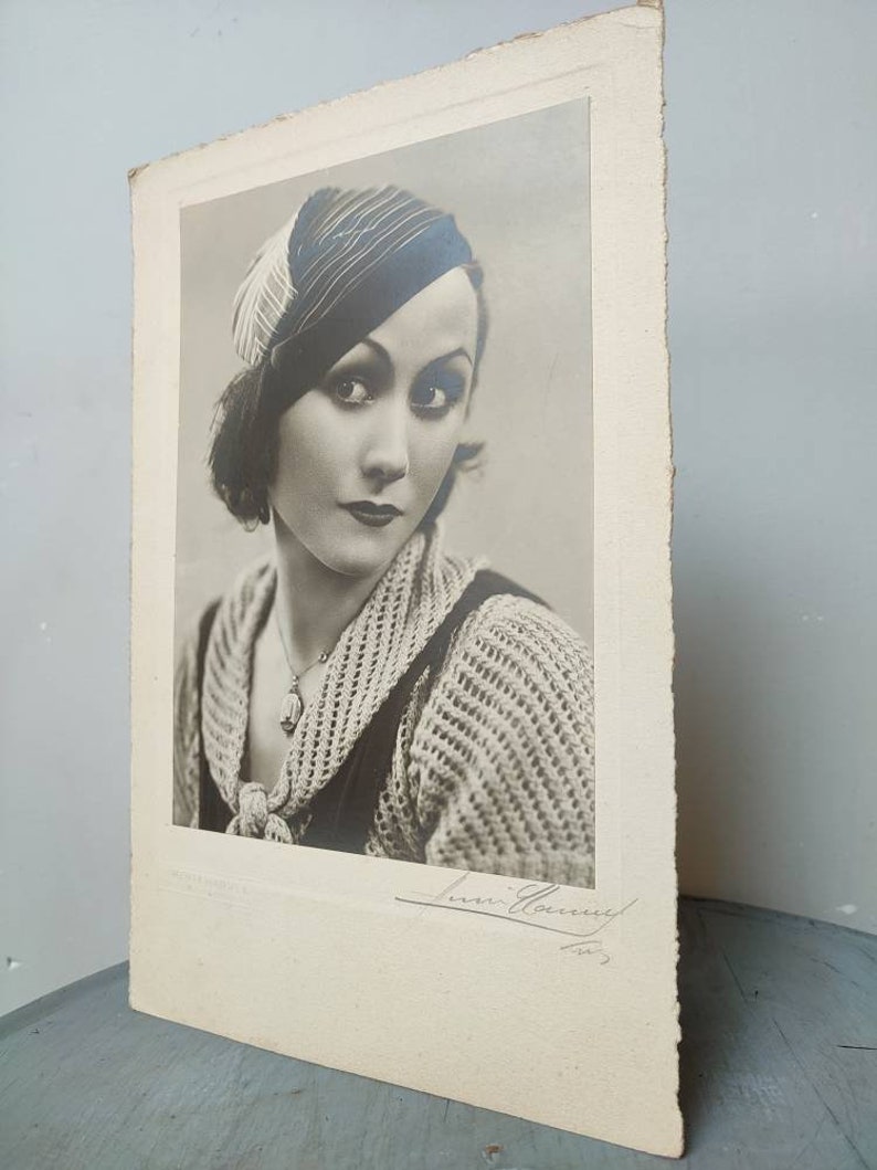 30s Fashion Modiste Photos Black and White Portrait by Henry - Etsy