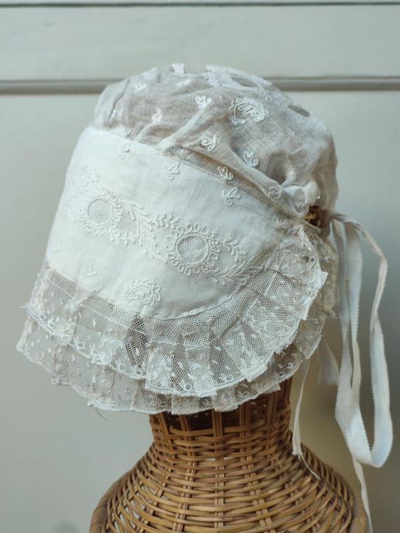 French coif, regional boudoir style bonnet, original … - Gem