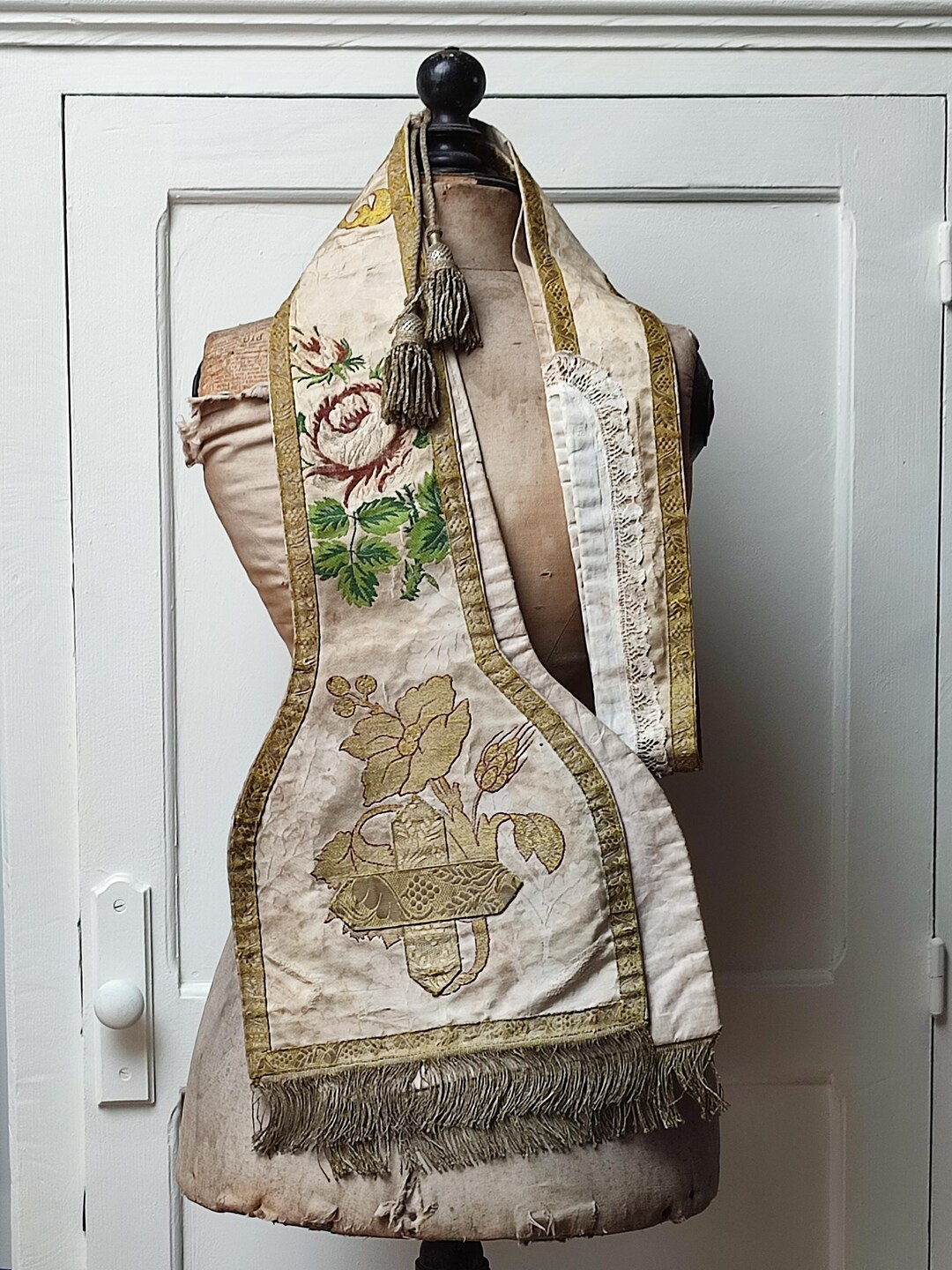 Liturgical Stole Antique, Religious Textile 18th C, Priest Accessory - Etsy