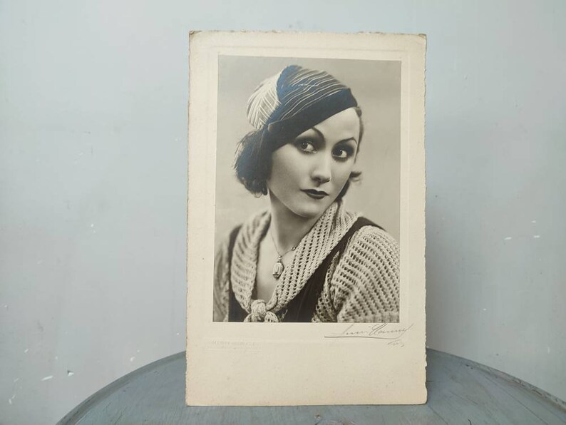 30s Fashion Modiste Photos Black and White Portrait by Henry - Etsy