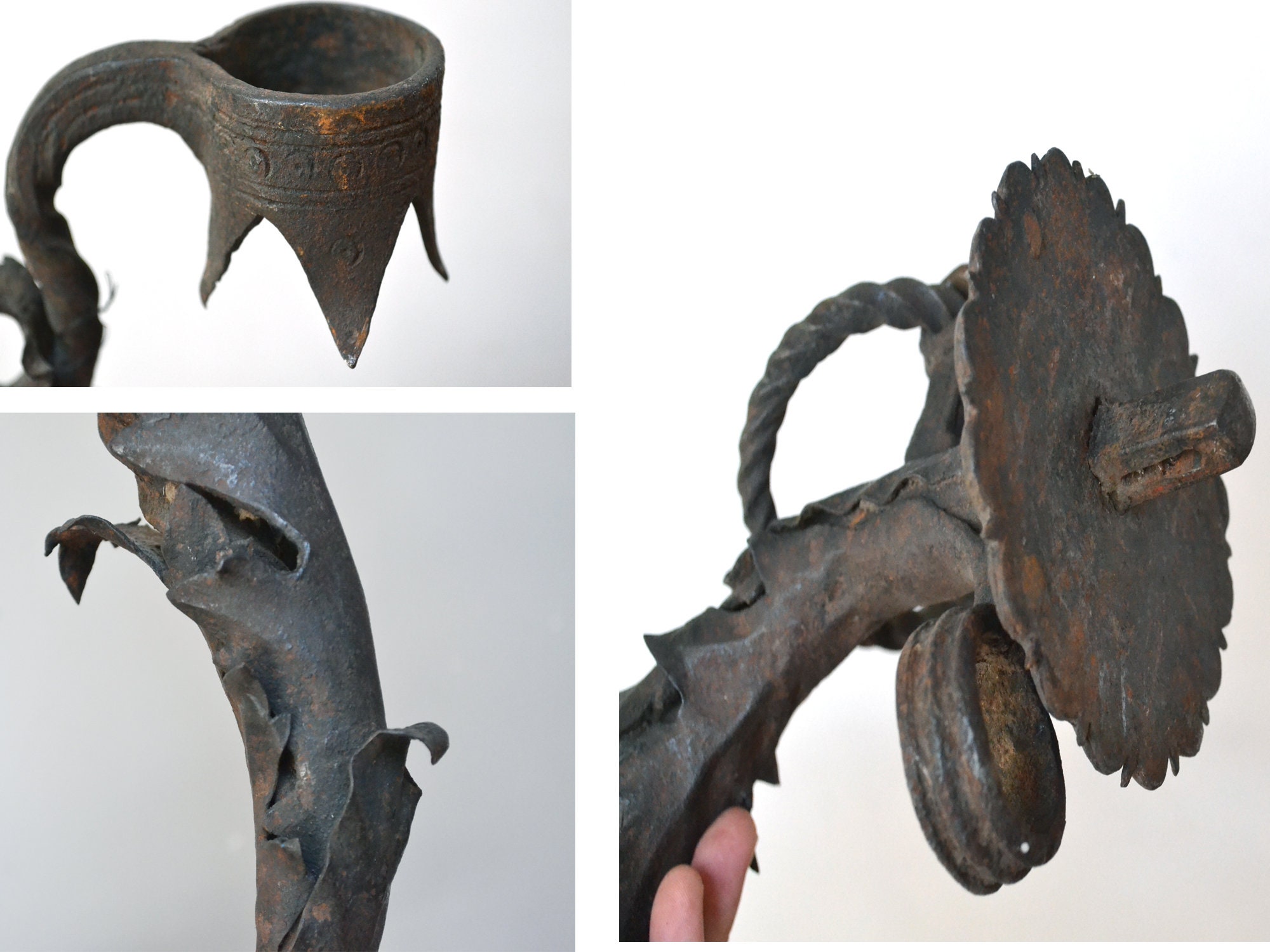 Wall Sconce Torch Antique Victorian Torch Holder Chateau - Etsy