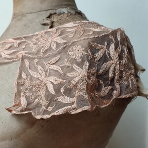 Pink Lace Collar and Shoulder for an Evening Dress, 1910 Haberdashery ...