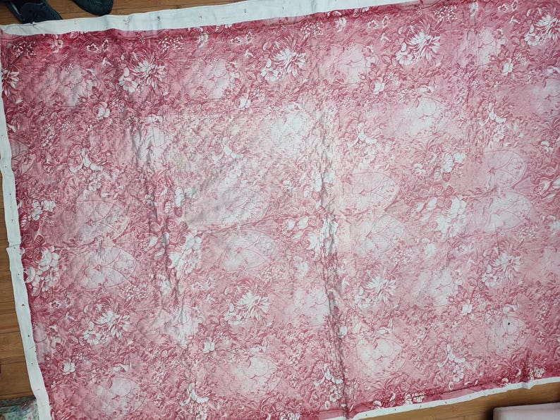 Antique French Block Printed Throw - Etsy
