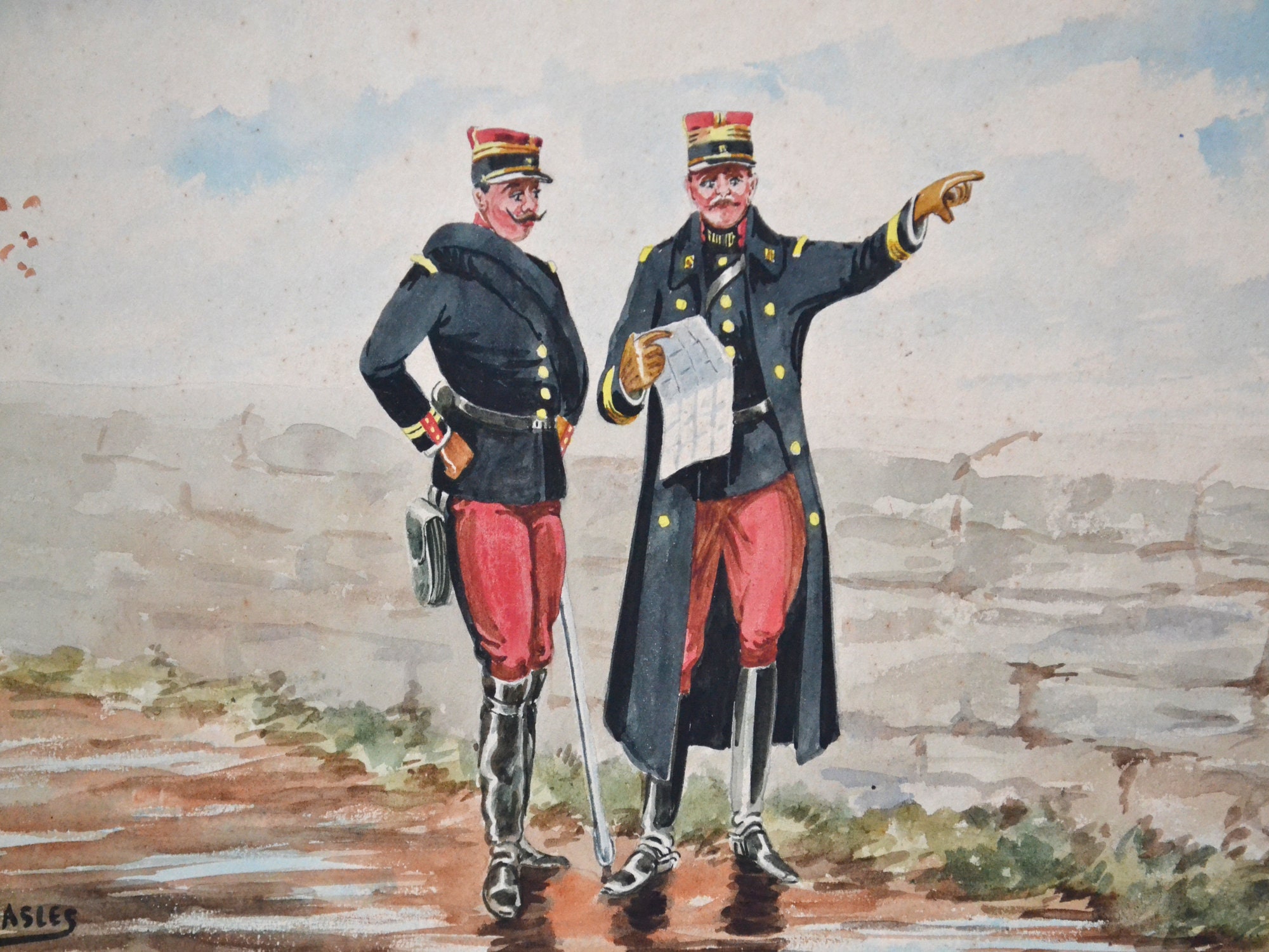 Army General Uniform Drawing