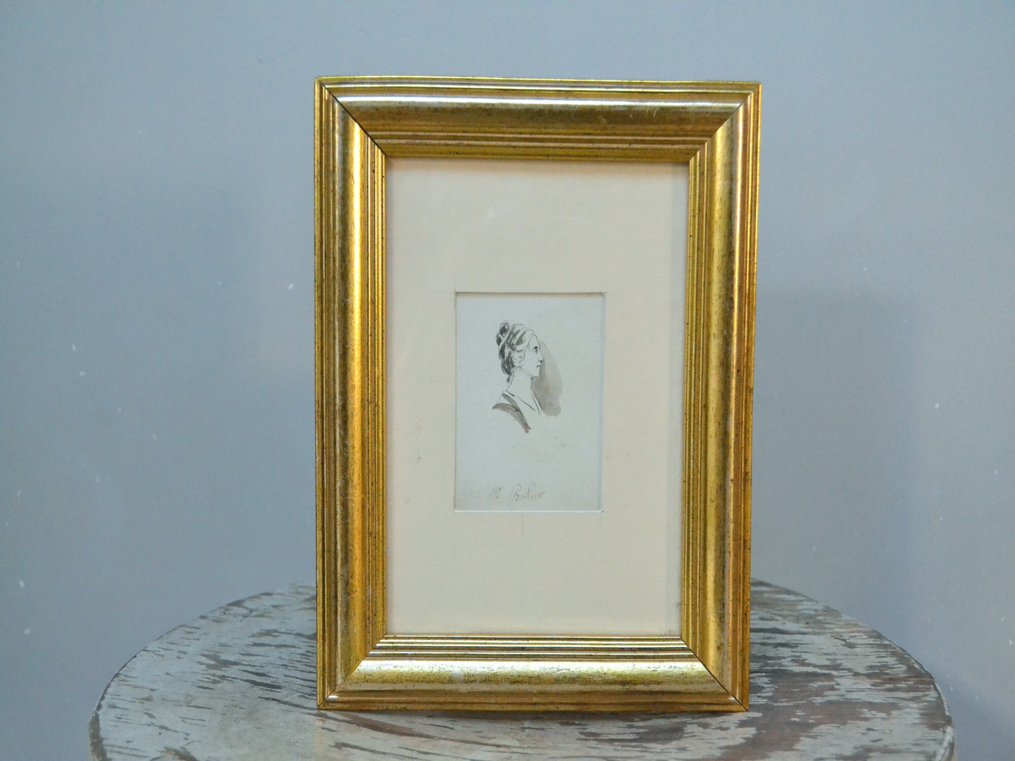 Miniature Romantic Drawing for Boudoir Décor French Actress - Etsy
