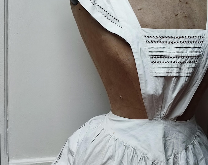Antique Edwardian Maid Tiered Apron 1900's - Etsy