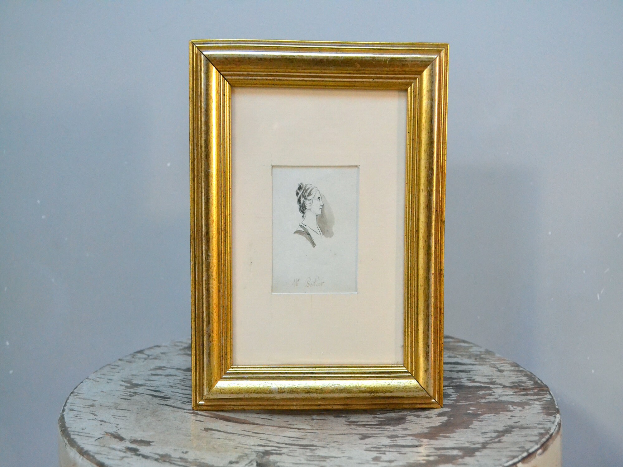Miniature Romantic Drawing for Boudoir Décor French Actress - Etsy