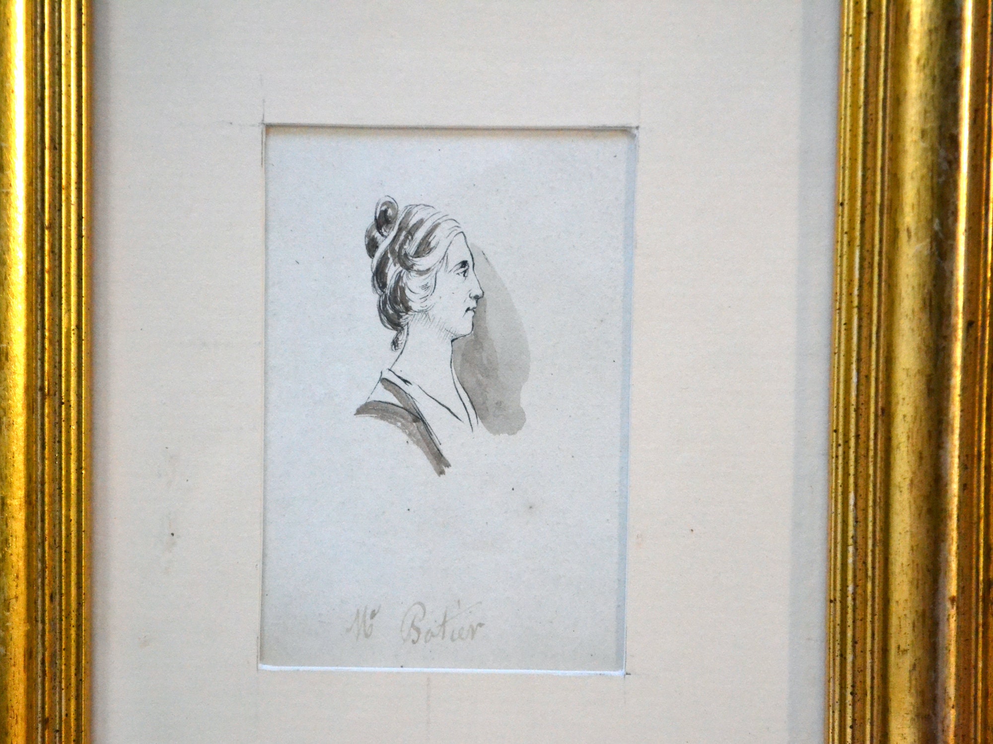 Miniature Romantic Drawing for Boudoir Décor French Actress - Etsy