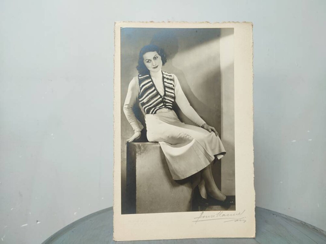 30s Original French Modiste Photo Signed by Henri Manuel, Paris ...