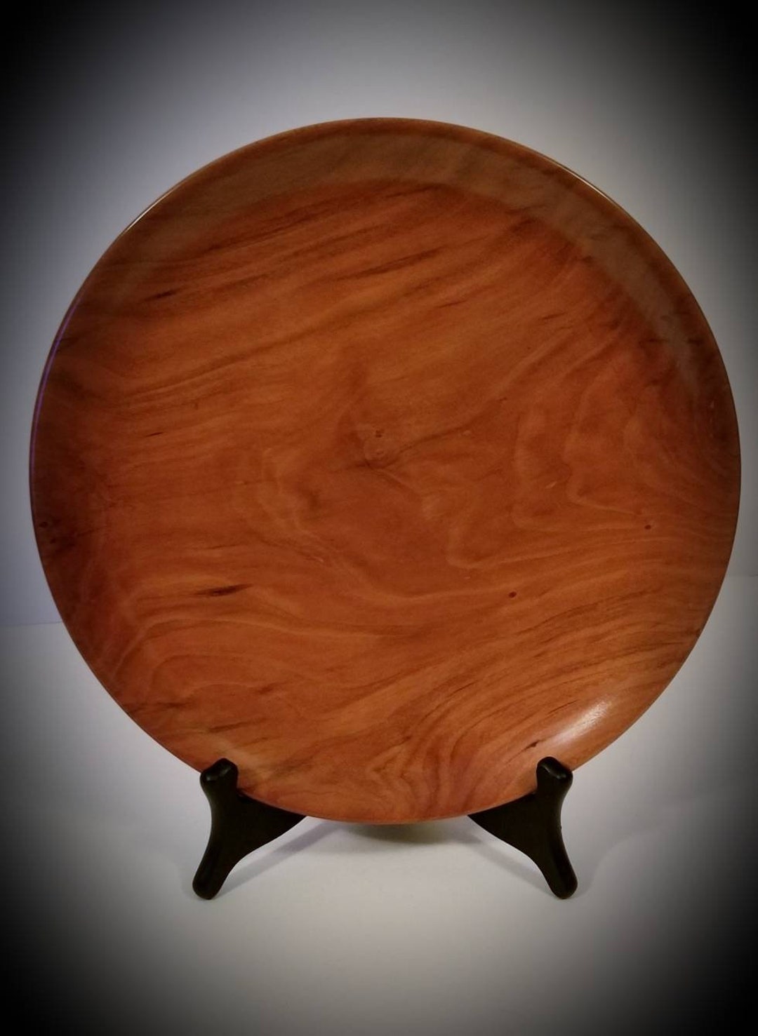 Cherry Wood Handcrafted Serving Plate - Etsy