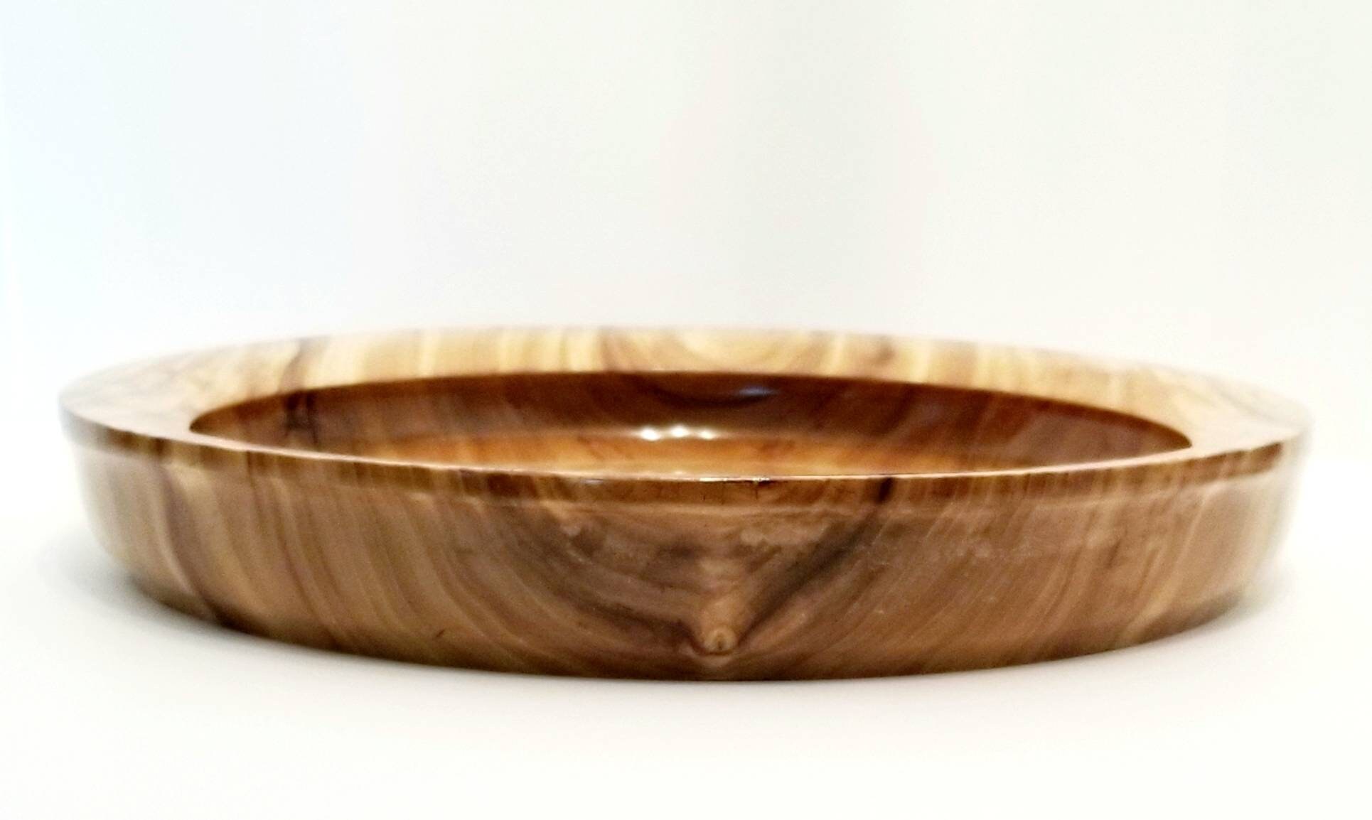 Large Handcrafted Red Maple Wood Serving Dish/table Decor - Etsy