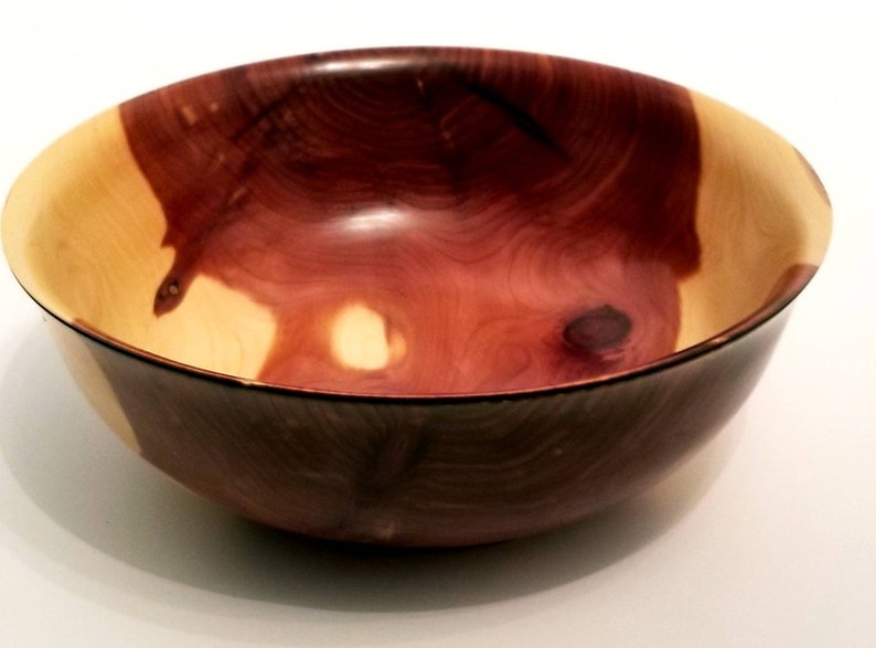 Beautiful Cedar Handmade Wood Bowl | Etsy